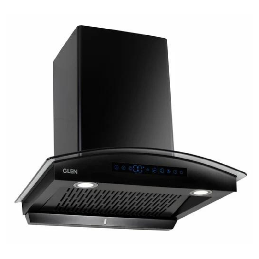 Buy Lowest Price Glen CH 6069 BL BLDC AC 76cm Auto Clean, Curved Glass ...