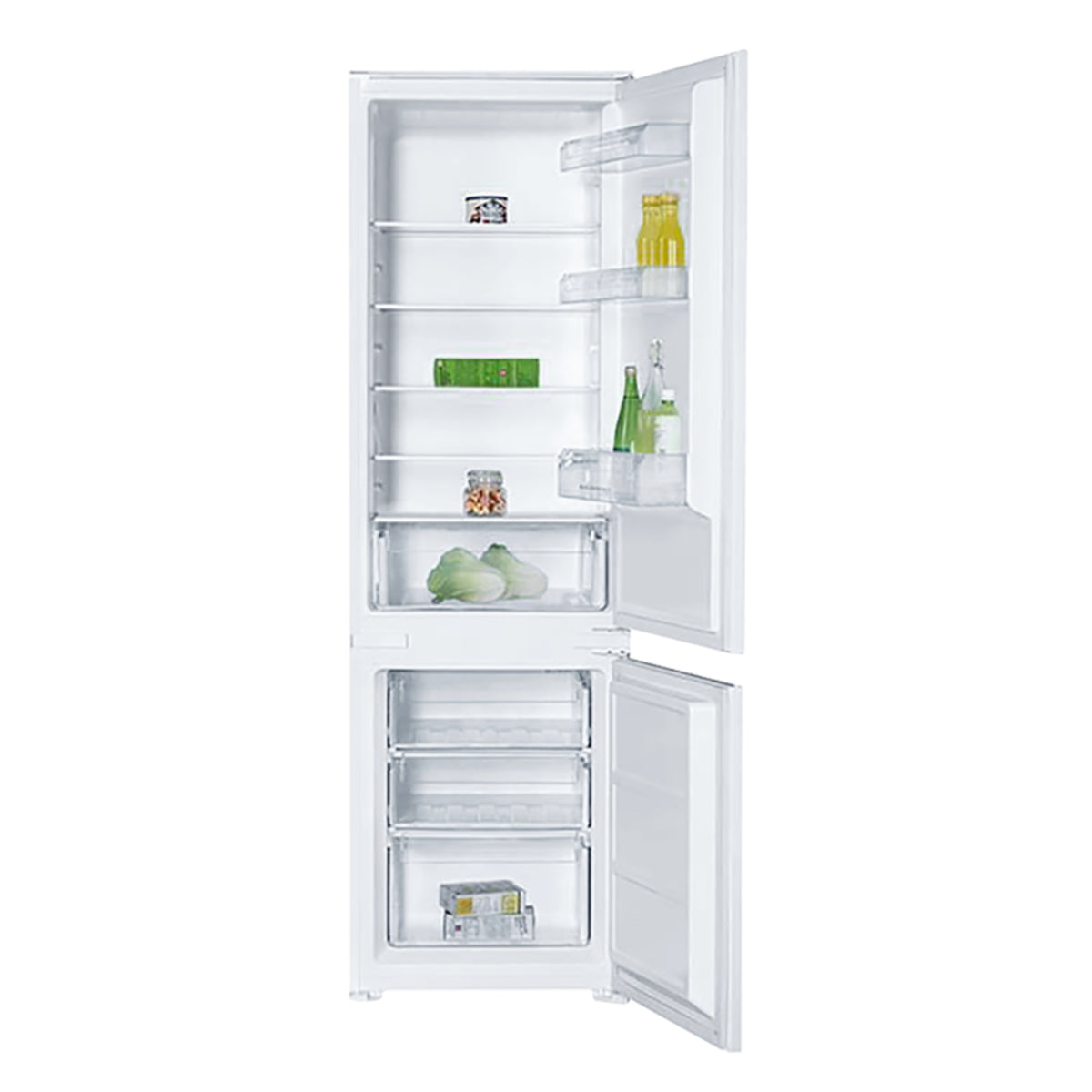 Built-in Refrigerator/Freezer Combination 249L, Fully Integrated, LED ...