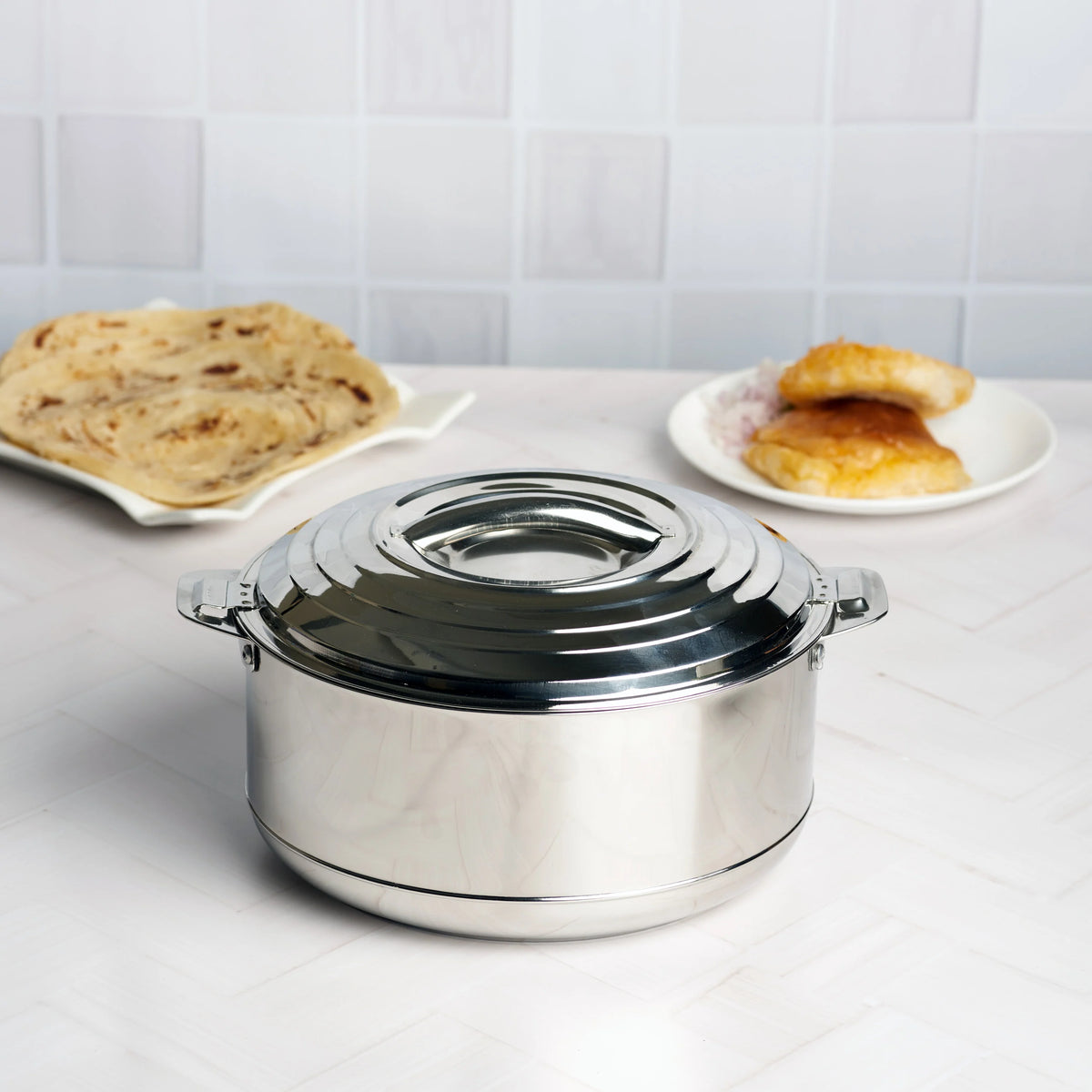 Mars Double Wall Insulated Stainless Casserole / Hot Pot Serve Cassero ...