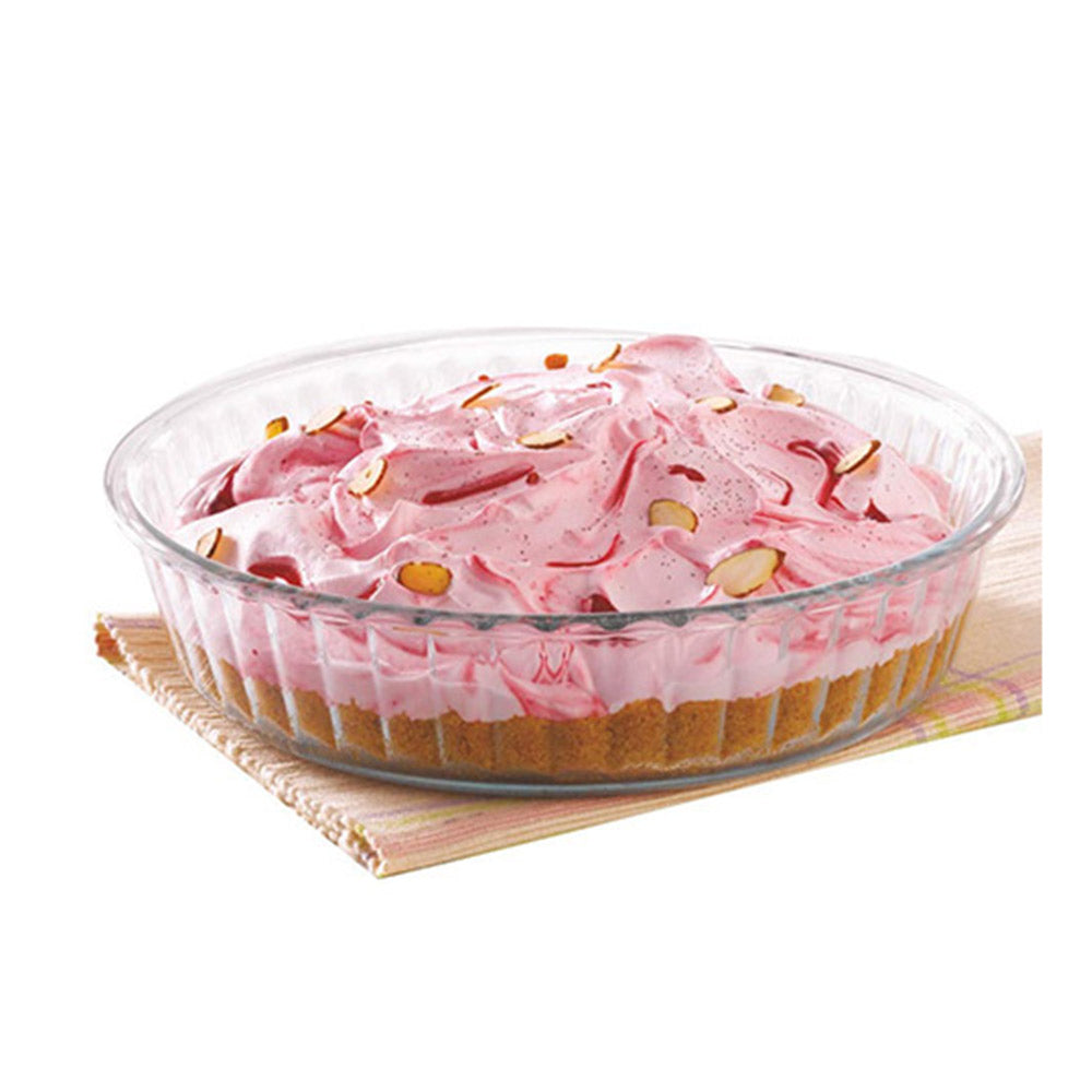 Borosil Microwavable Fluted Dish (1.2L) – apnidukaan.com